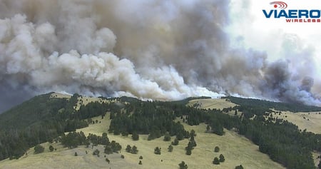 Viaero’s Sangre de Cristo Tower Camera Captures Colorado’s Spring Fire